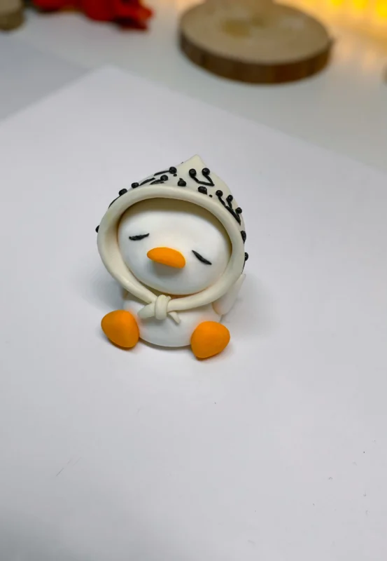 Meloquack Music Duck Figurine – Handmade Polymer Clay Desk Buddy - Ruby ...